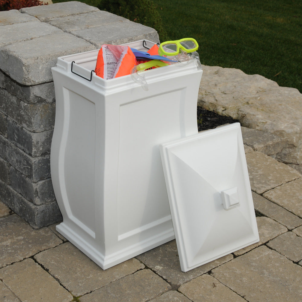 Mansfield Multi-purpose Storage Bin - Includes 2 Waste Bag Hooks ...